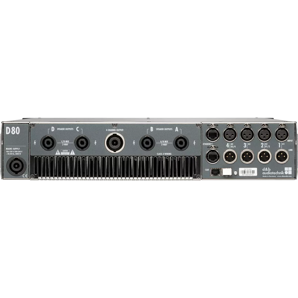 AMPLIFICADOR D&B D80 4 CANALES 4000W CON DSP | Audio, Video e ...