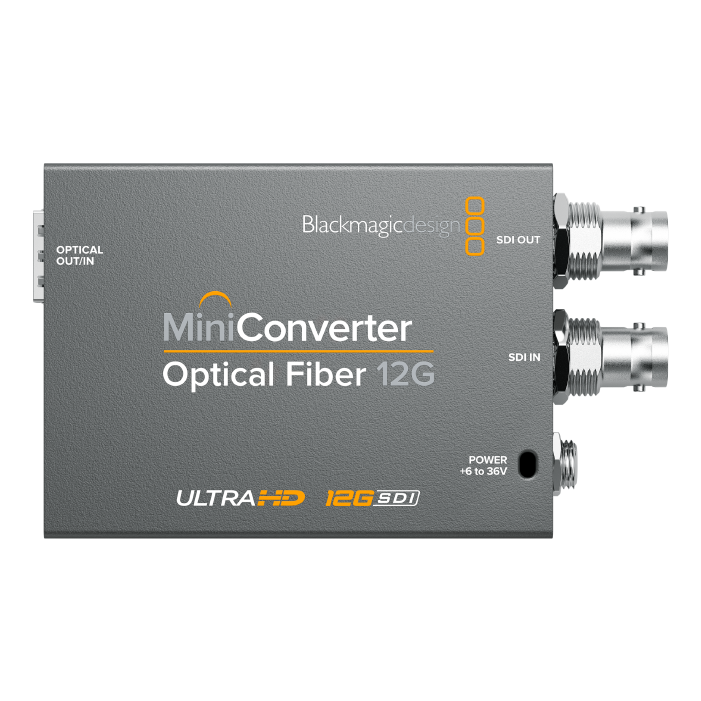 CONVERTIDOR BLACKMAGIC MINI CONVERTER - OPTICAL FIBER 12G | Audio ...