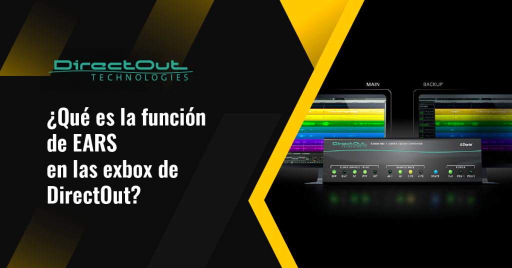 ¿Qué es la función de EARS en las exbox de DirectOut? | Audio, Video e ...