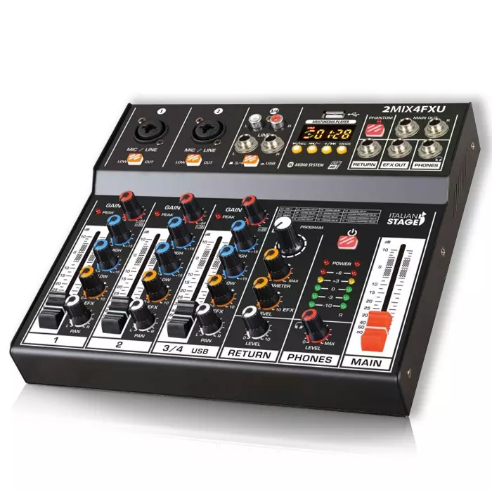 MEZCLADOR ITALIAN STAGE IS 2MIX4FXU CON INTERFAZ USB Y BT | Música ...