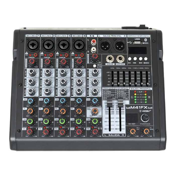 CONSOLA ANÁLOGA M41FX YAMAKI | Música, Audio, Video e Iluminación de ...