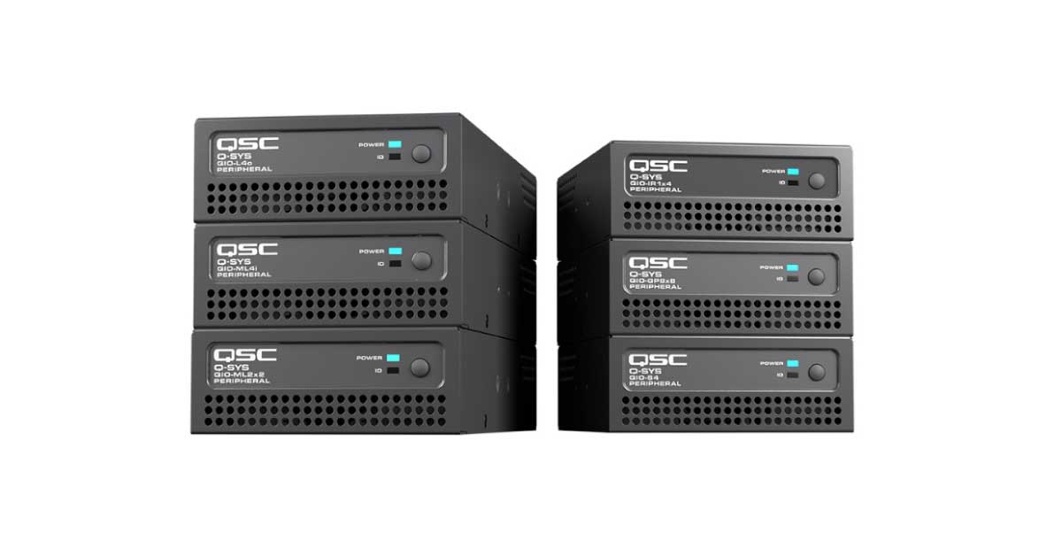 Mayor flexibilidad y simplicidad con la Serie QIO para Q-SYS | Sistemas ...