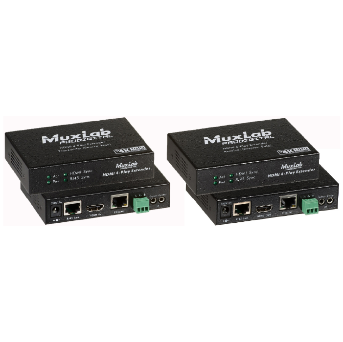 KIT EXTENDER HDMI 4-PLAY MUXLAB 500456 | Sistemas Integrados